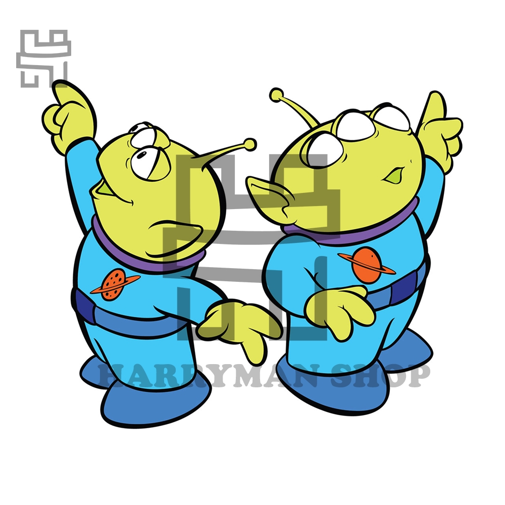 Little Green Aliens Disney Toy Story Cartoon SVG | Inspire Uplift