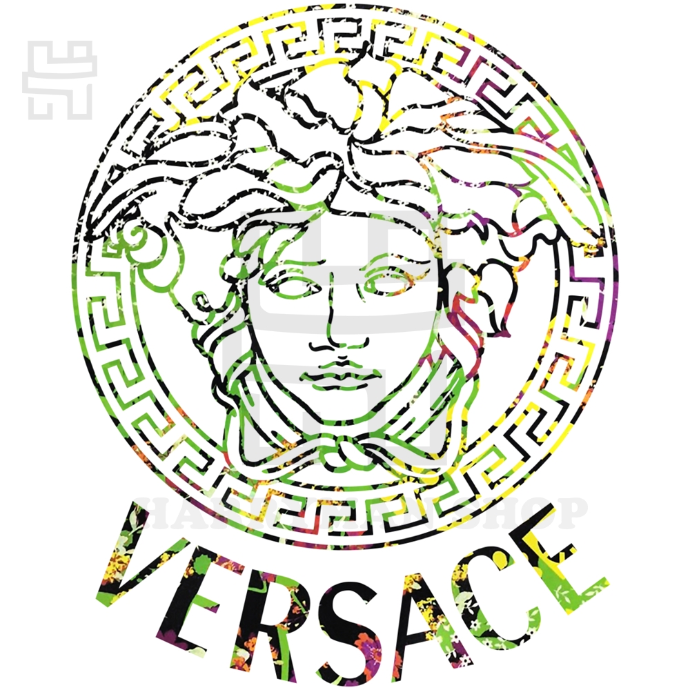 Versace Floral Logo SVG, Italy Versace Logo SVG, Versace SVG | Inspire ...
