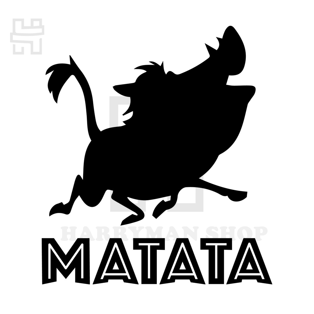 Matata Pumbaa The Lion King SVG | Inspire Uplift