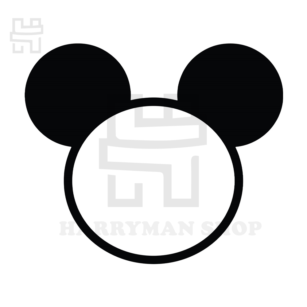 Black White Magic Mickey Mouse Head SVG | Inspire Uplift