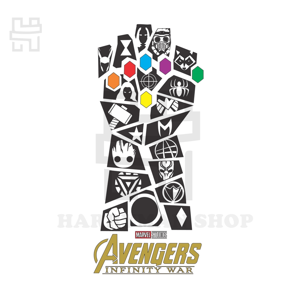 Avengers Infinity War Thanos Gauntlet SVG | Inspire Uplift