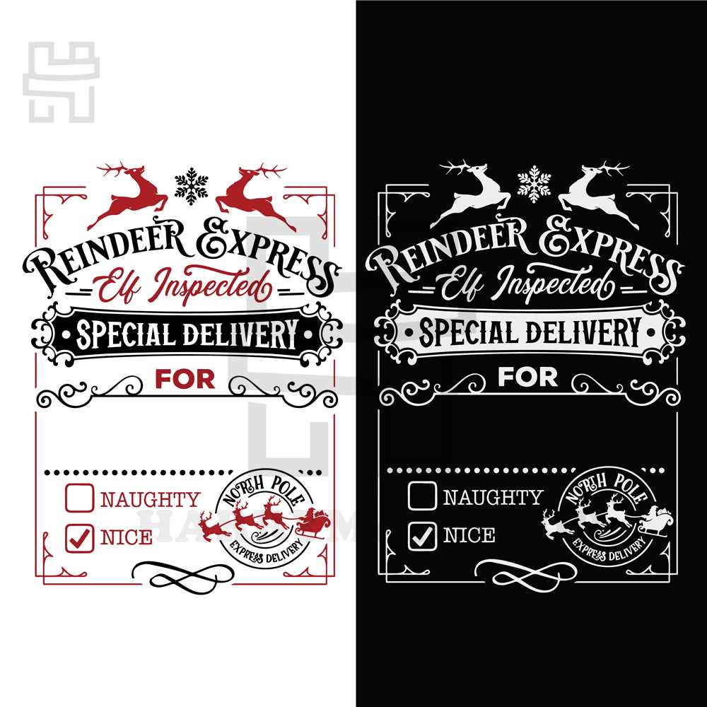 Reindeer express svg, Santa Sack SVG, North Pole express svg | Inspire ...