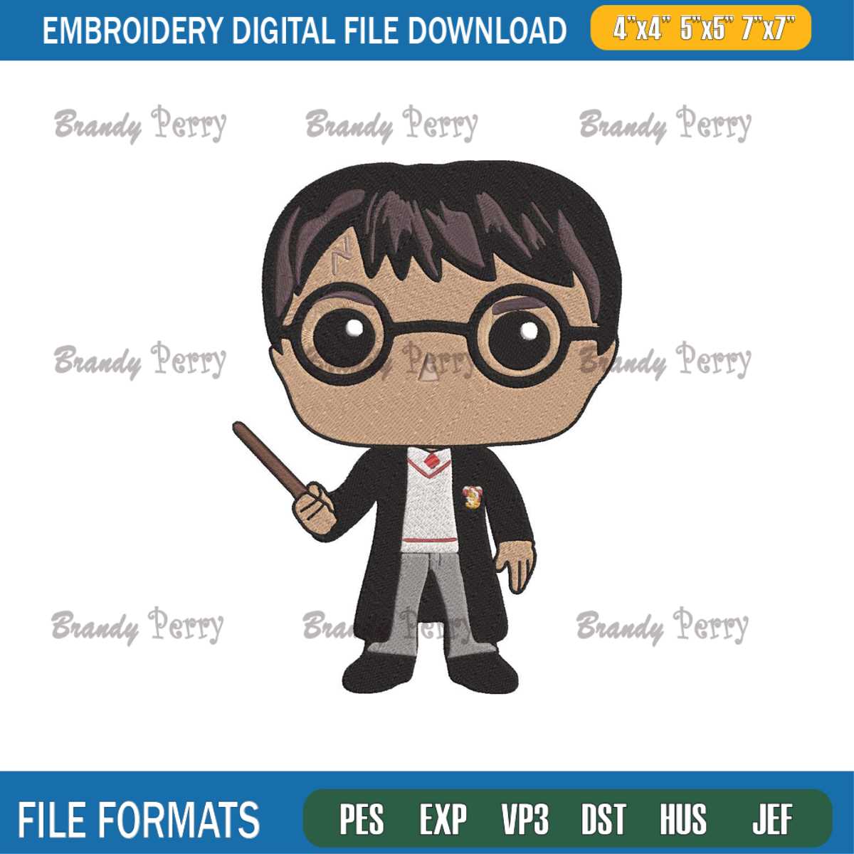 Harry Potter embroidery design, Harry Potter embroidery, mov - Inspire ...