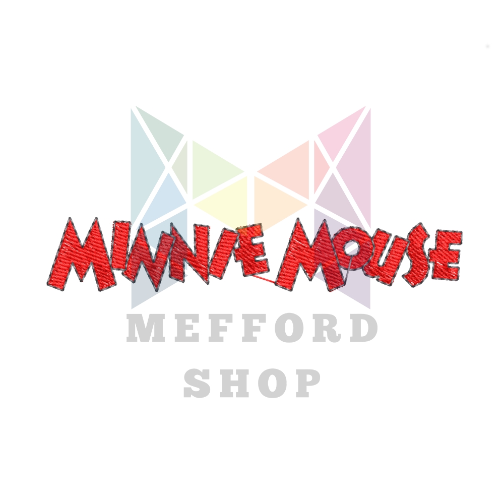 Minnie Mouse Logo Embroidery Design ,png | Inspire Uplift