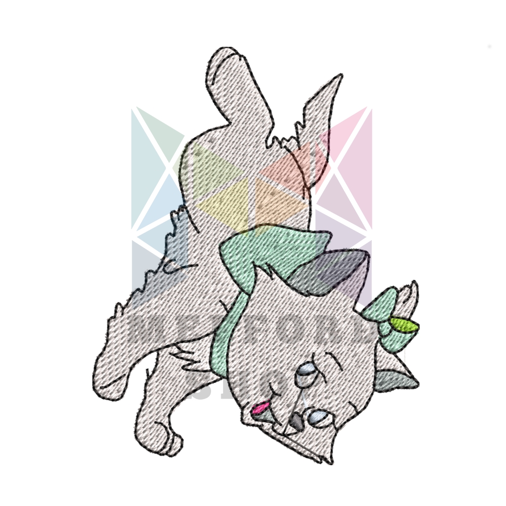 Aristocats Marie Vertical Design Embroidery Png | Inspire Uplift