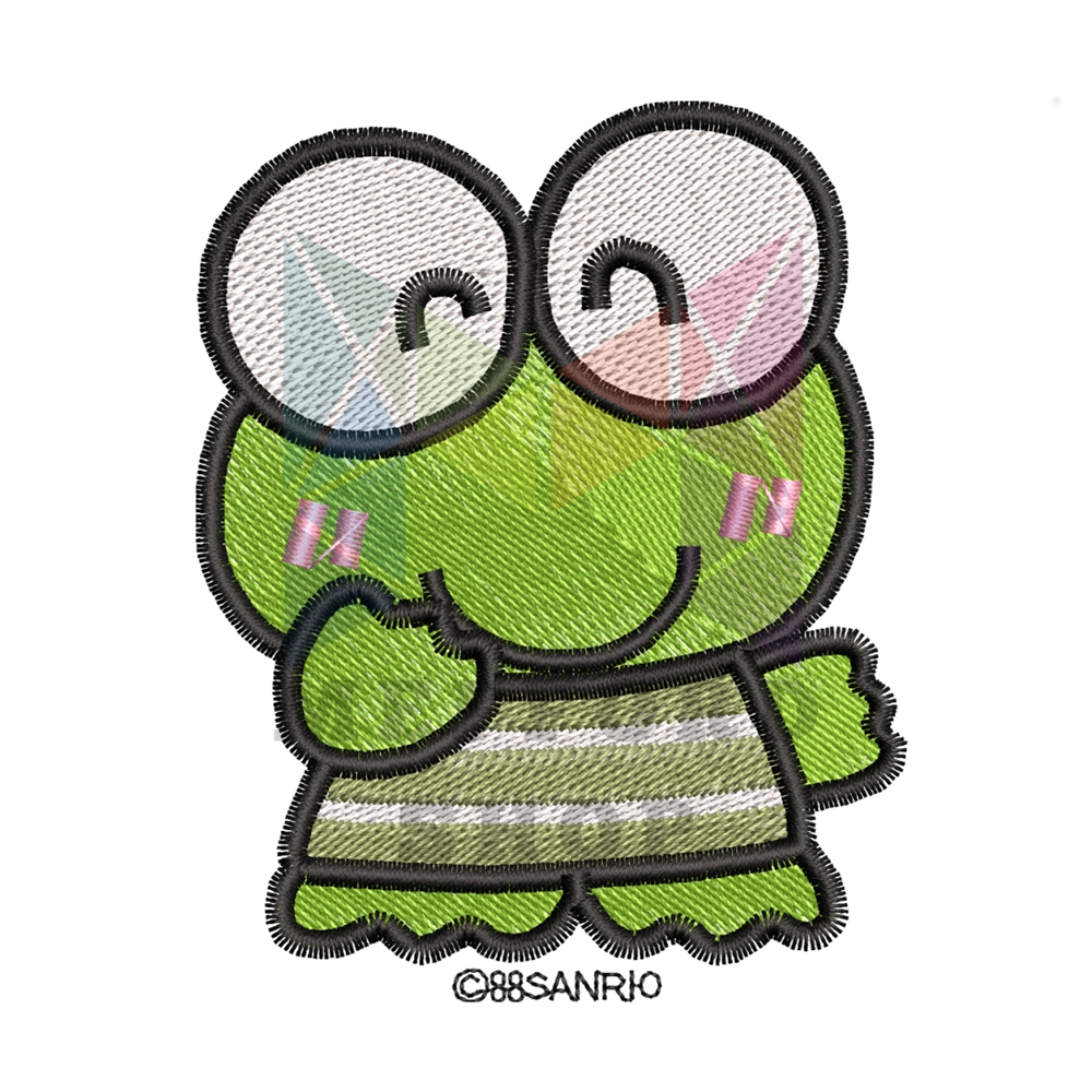 Baby Frog Keroppi Embroidery png | Inspire Uplift