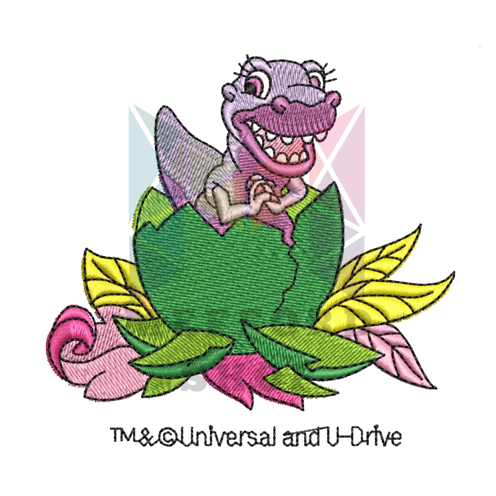 Land Before Time Baby Chomper Egg Embroidery png | Inspire Uplift