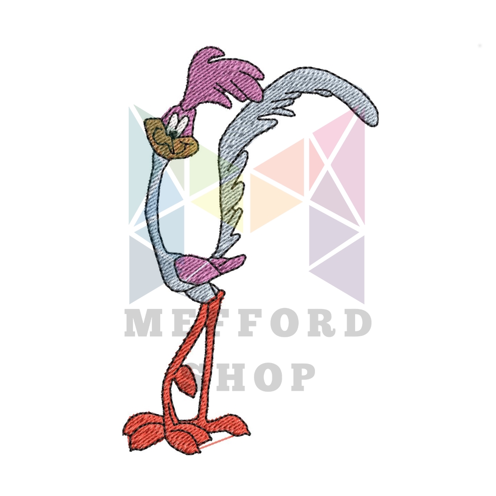 The Greater Road Runner Embroidery | Inspire Uplift