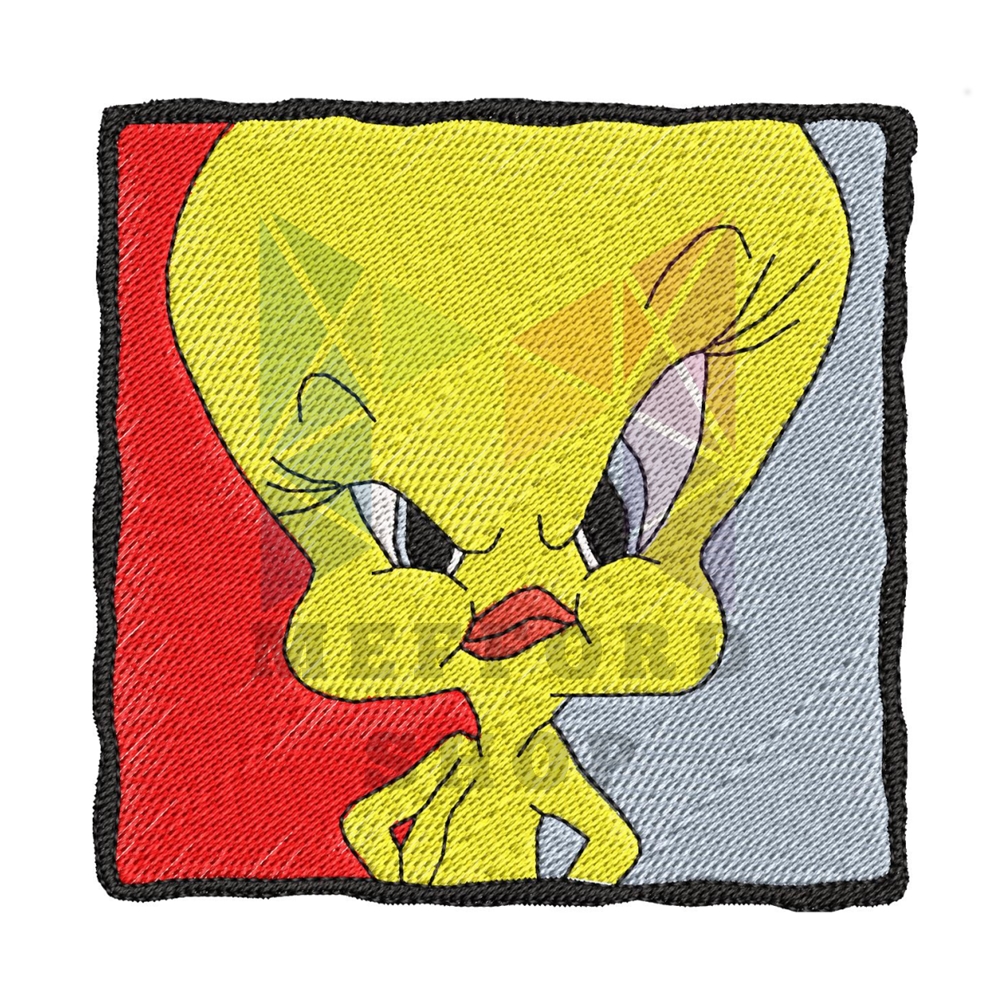 Angry Face Tweety Bird Embroidery | Inspire Uplift