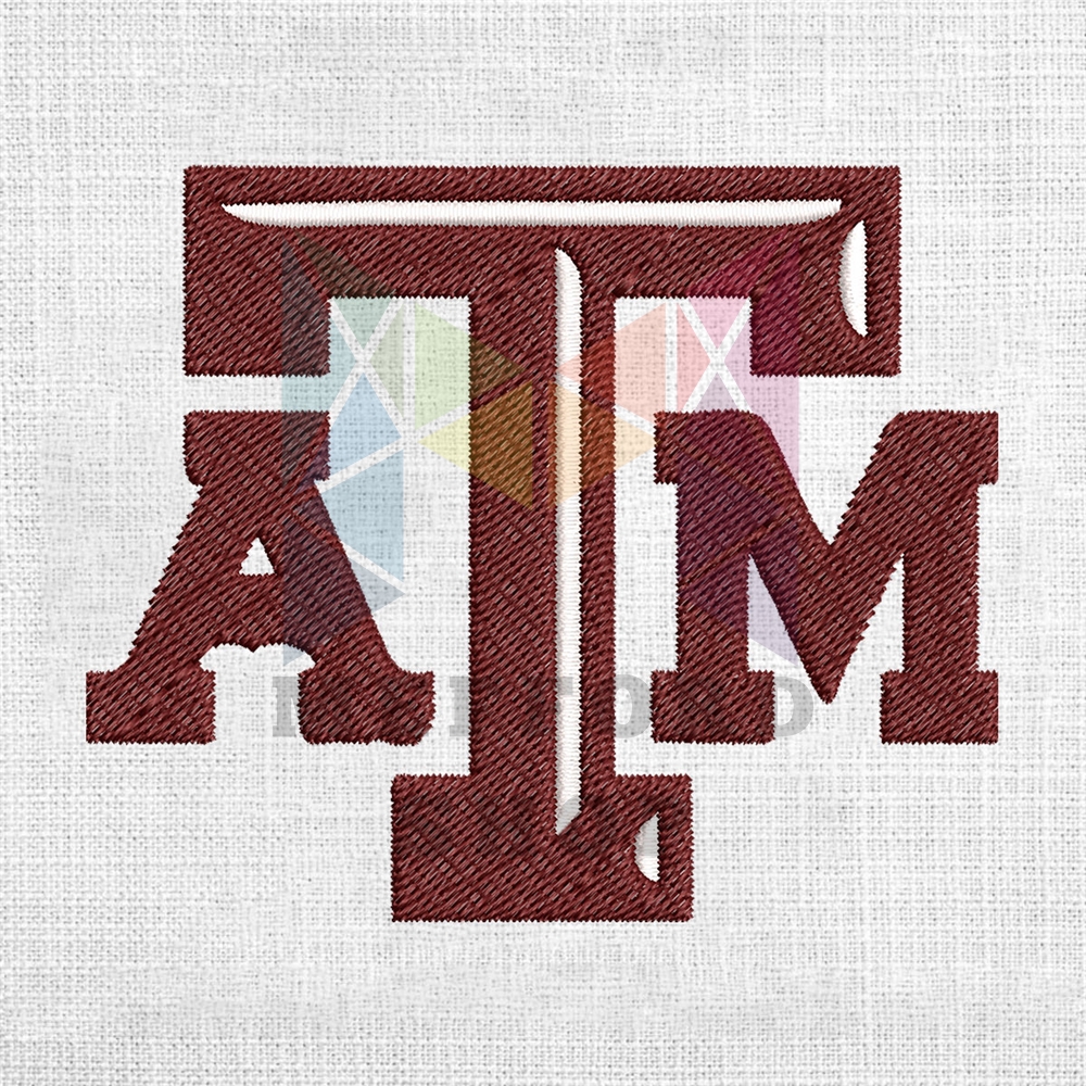 Texas A and M Aggies NCAA Football Logo Embroidery Design | Inspire Uplift