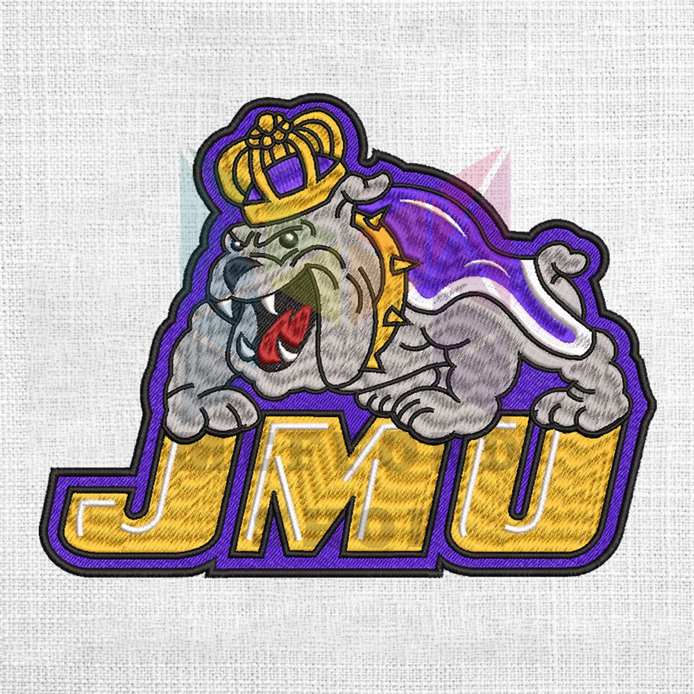 James Madison Dukes NCAA Football Logo Embroidery Design | Inspire Uplift