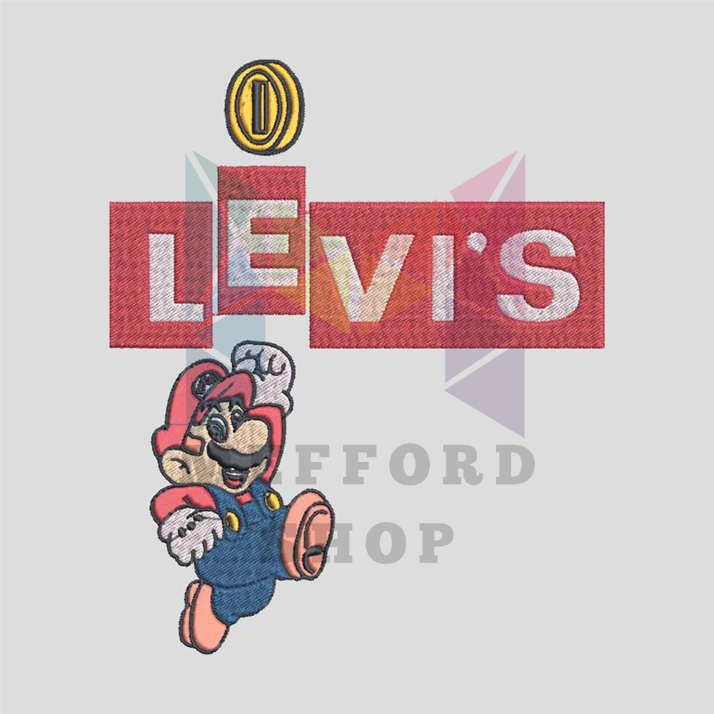 Levi s Mario Embroidery design, Levi s Mario Embroidery, car | Inspire ...