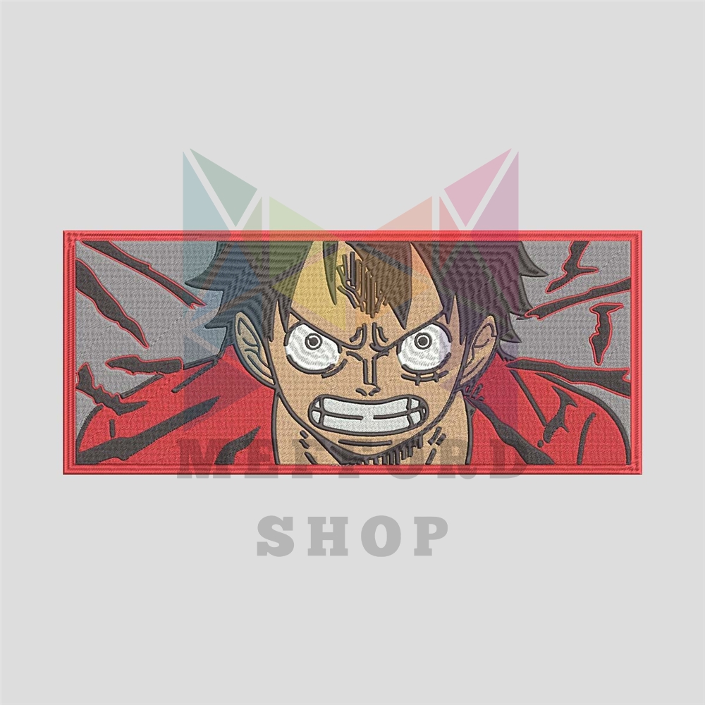 Monkey D Luffy Embroidery Design File, One Piece Anime Embro | Inspire ...