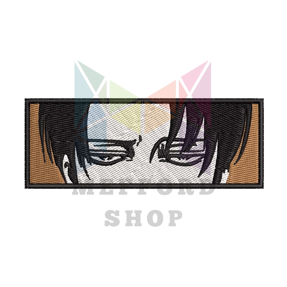 Levi Ackerman Eyes Anime Embroidery Design png | Inspire Uplift