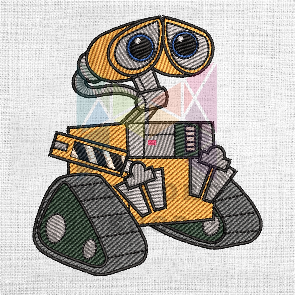 WallE Pixar Robot Design Embroidery | Inspire Uplift