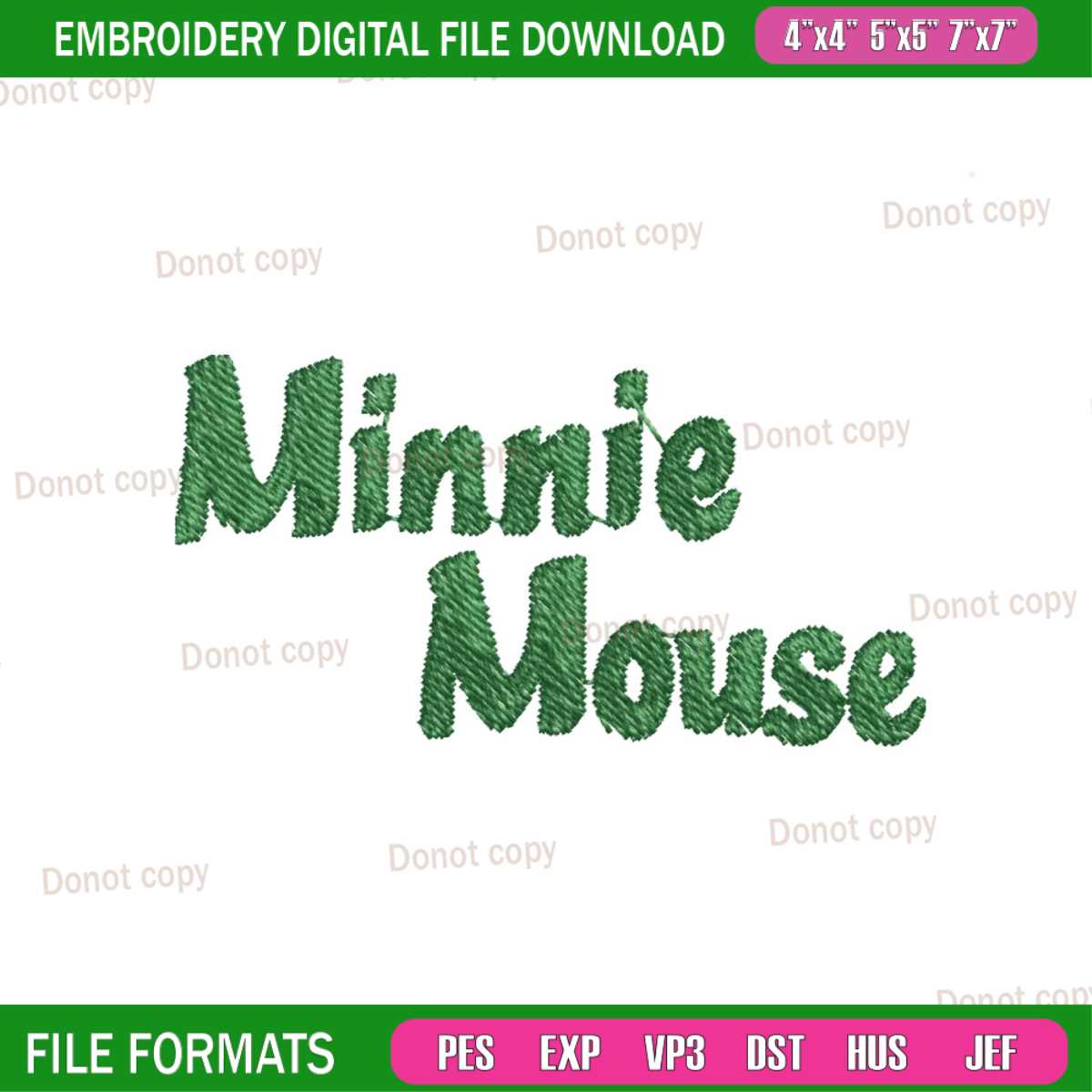 Minnie Mouse Logo Disney Embroidery Png - Inspire Uplift
