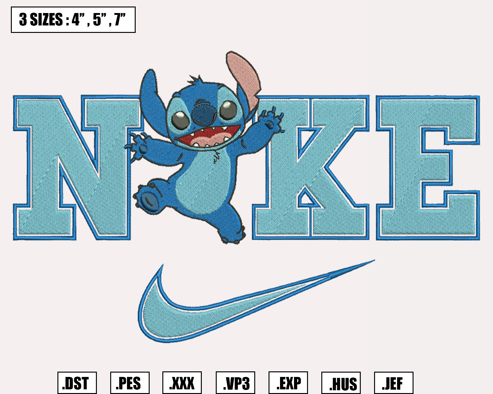 Nike Stitch Embroidery Embroidery Design, Lilo And Stitch Em | Inspire ...
