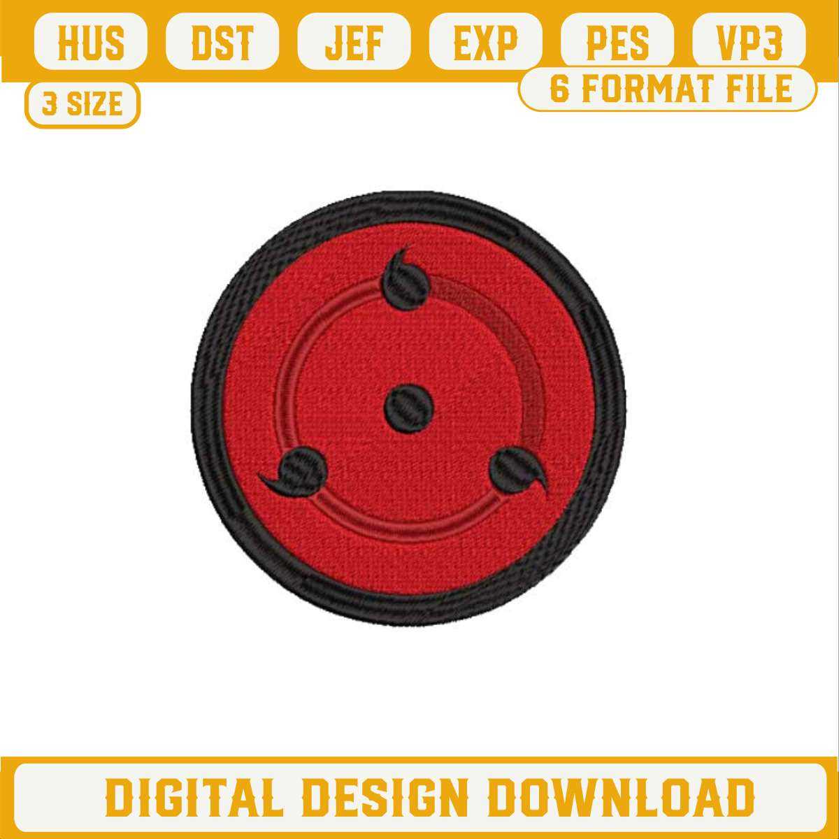 Sharingan Naruto Embroidery Designs, Sharingan Naruto Embroi | Inspire ...