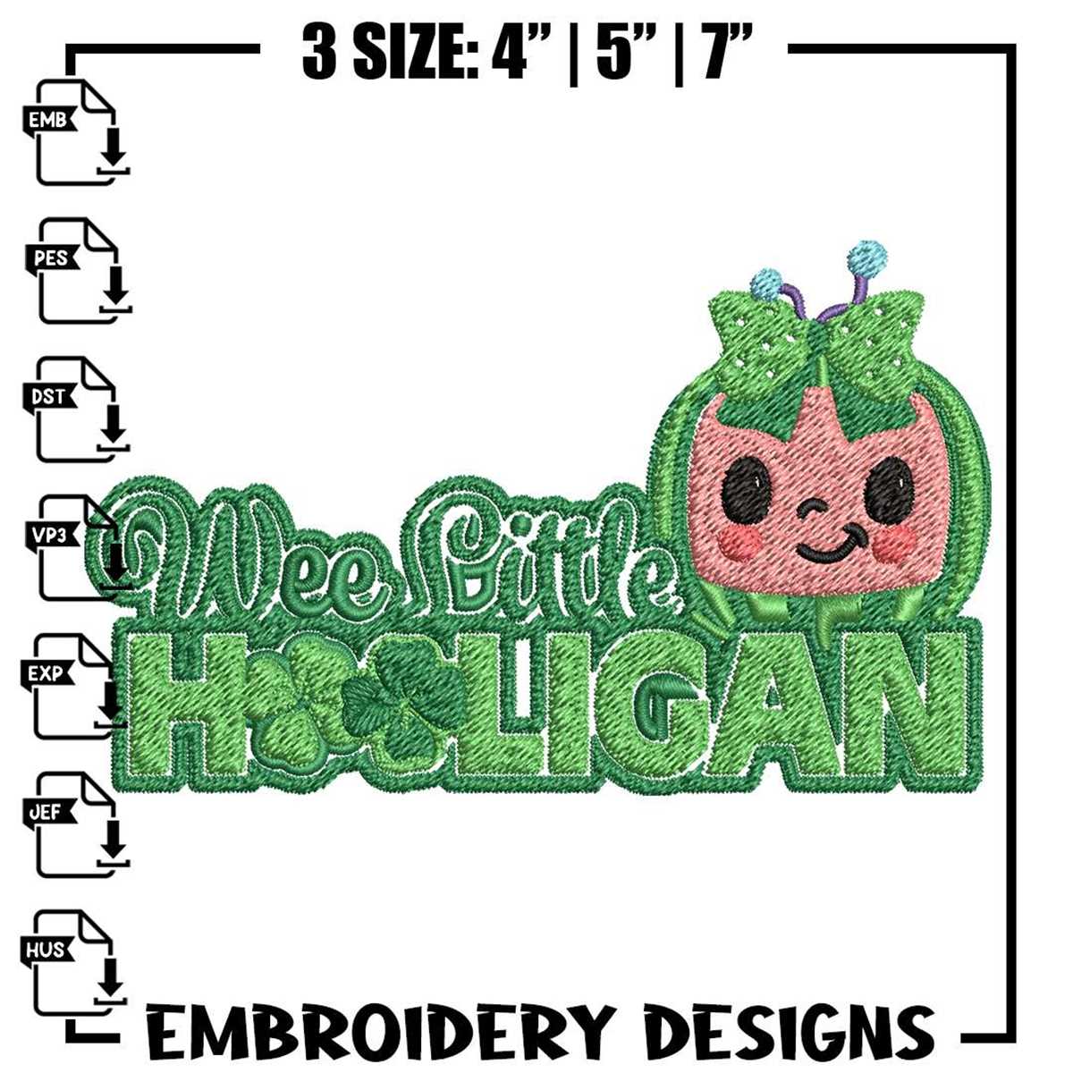 Cocomelon Logo Embroidery design, Cocomelon Embroidery, logo | Inspire ...