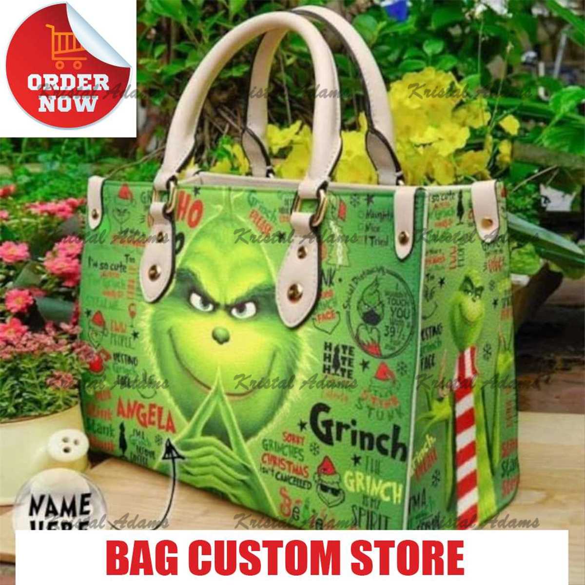 Grinch Christmas Leather Bag, Grinch Bags And Purses, Grinch | Inspire ...