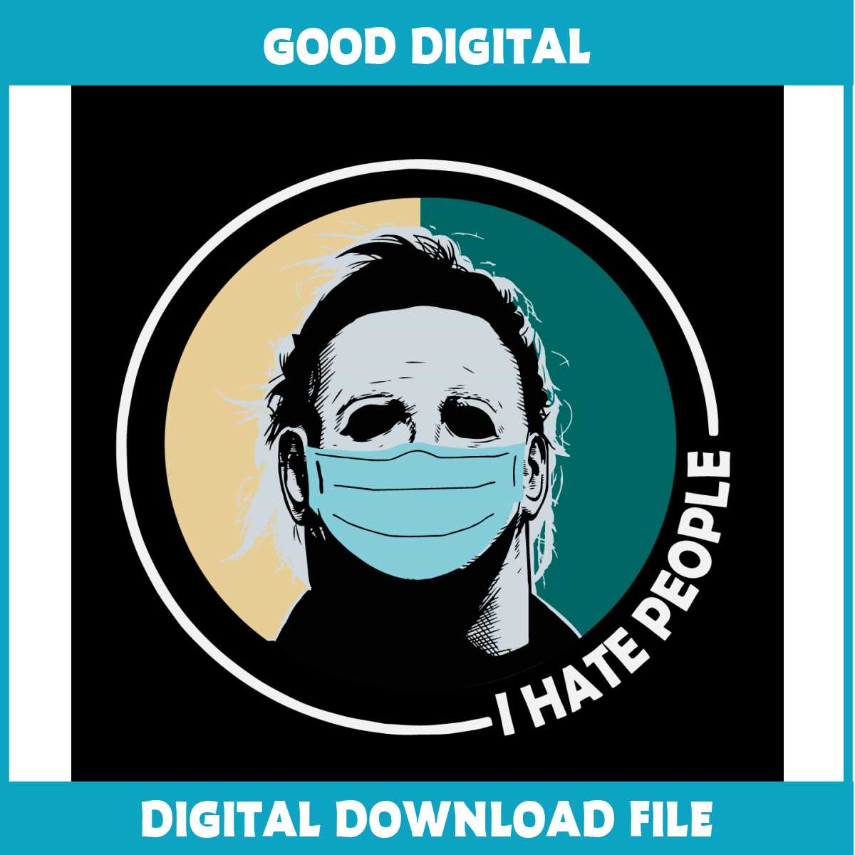 Halloween Michael Myers Face Mask I Hate People Coronavirus | Inspire ...