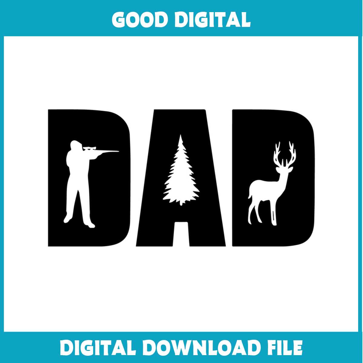 Hunting Dad Svg, Fathers Day Svg, Hunter Dad Svg, Buckin Dad - Inspire ...