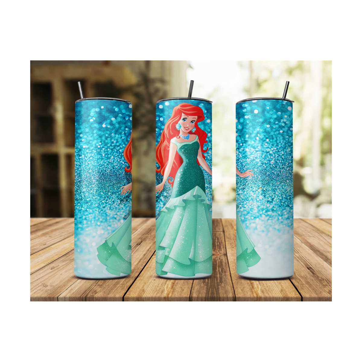 Princess Disney 20oz Skinny Tumbler Wrap Png, Disney Png, Pr | Inspire ...