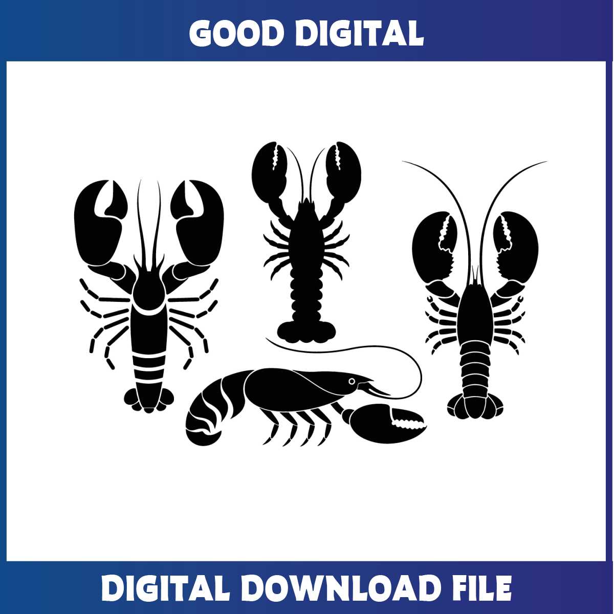 Lobster Svg, Lobster Fish Svg, Crawfish Svg, Fish Svg | Inspire Uplift