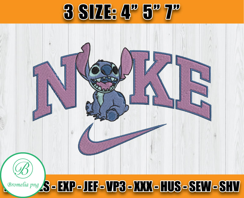 Stitch Nike Embroidery Design File, Disney Nike Machine Embr | Inspire ...