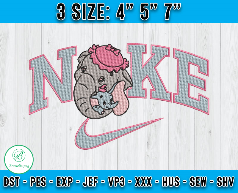 Nike X Dumbo and mother, Dumbo Cartoon embroidery, machine e | Inspire ...