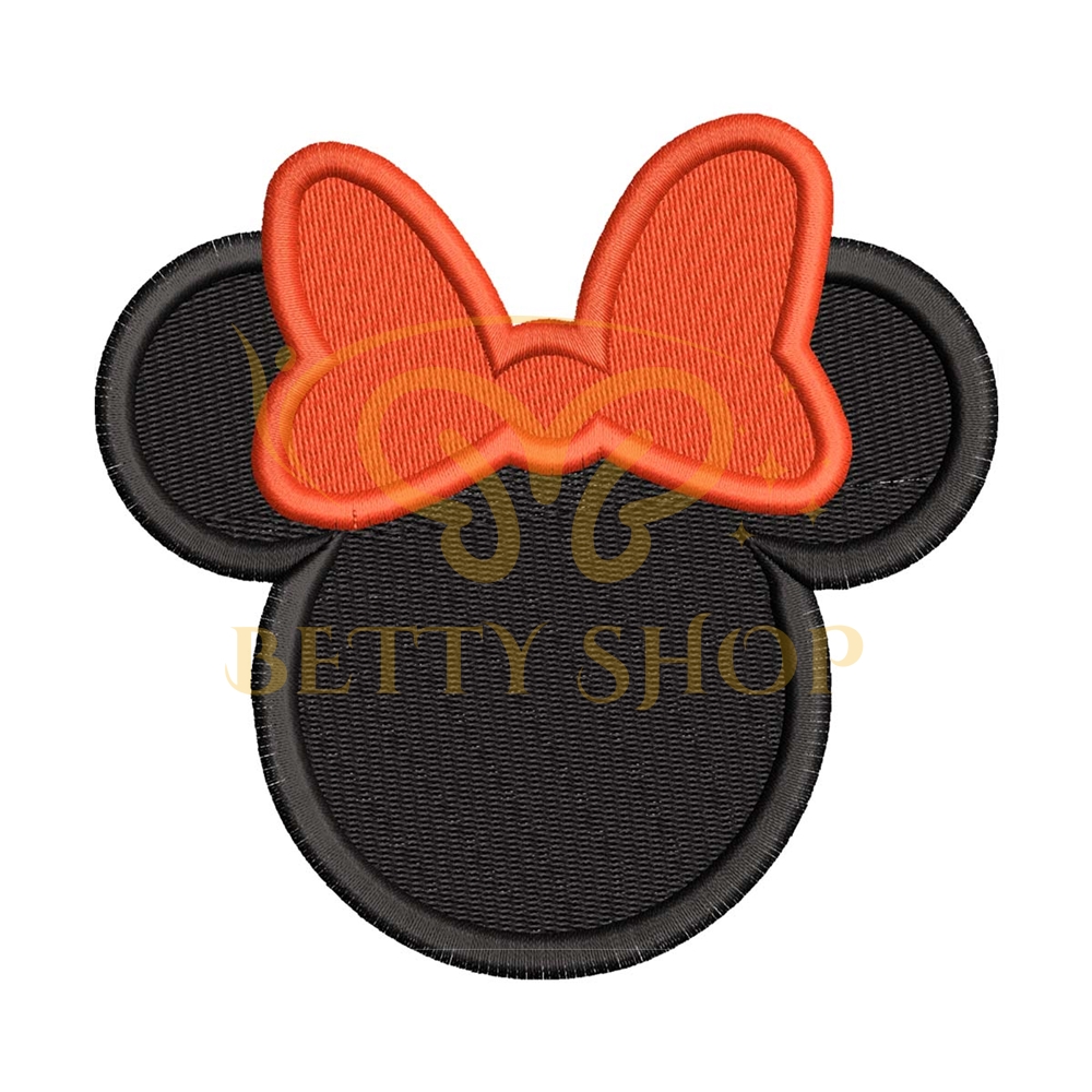 Minnie Mouse Head Logo Embroidery Png | Inspire Uplift