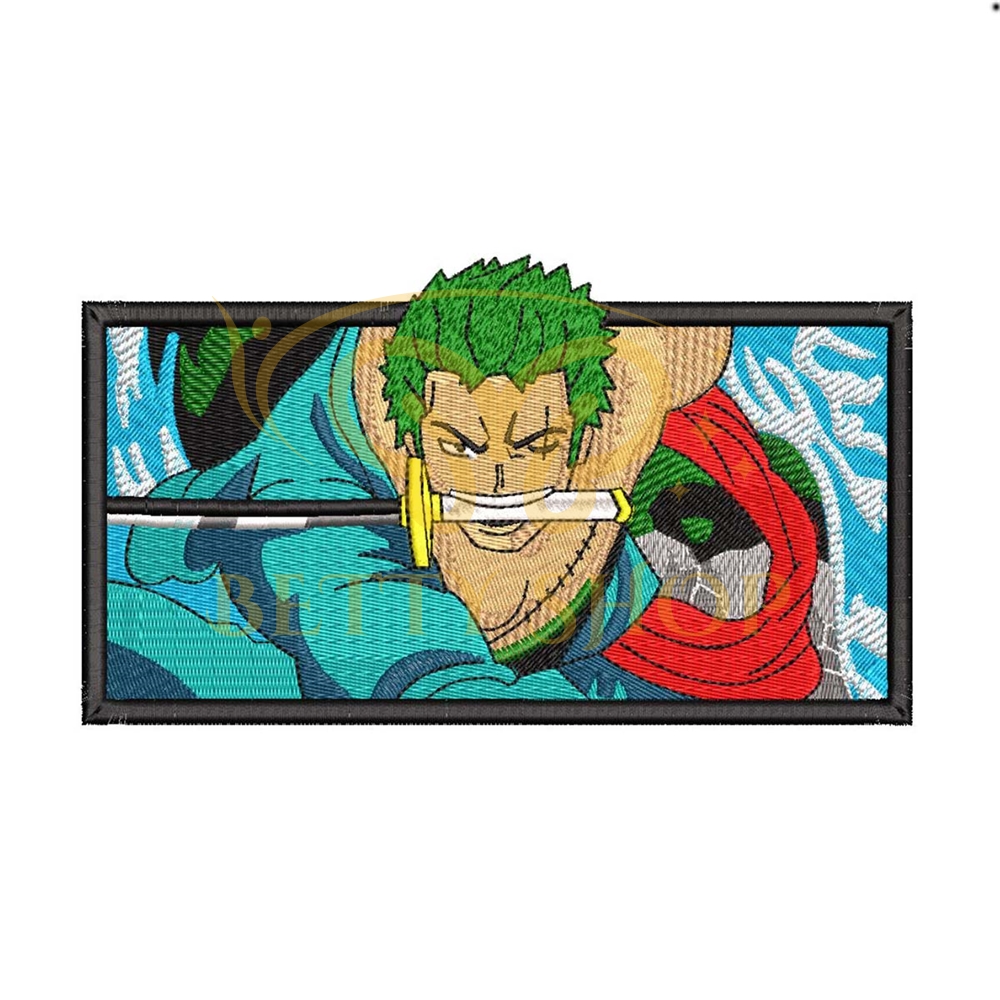 Roronoa Zoro Cool Embroidery Design png | Inspire Uplift