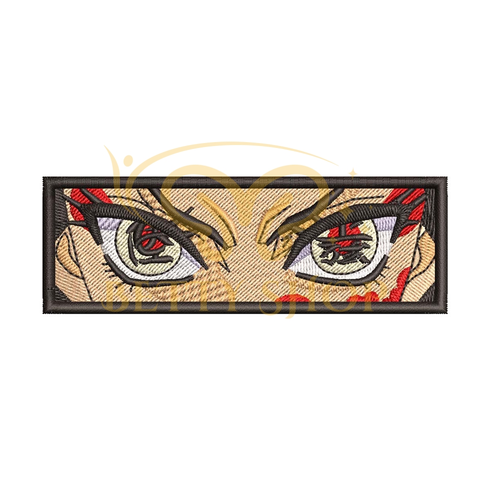 Daki Eyes Demon Slayer Embroidery Design File png - Inspire Uplift