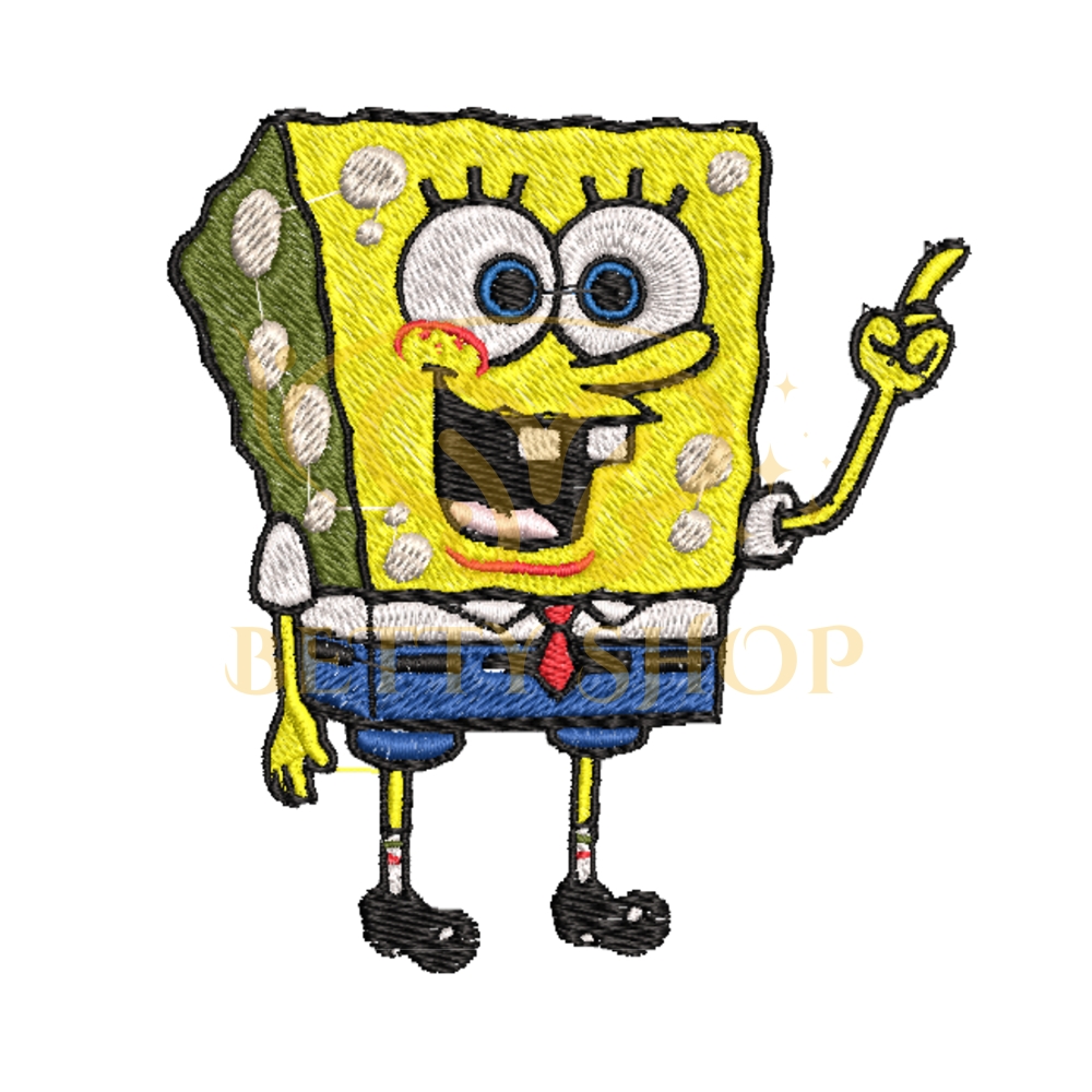 Boy SpongeBob SquarePants Embroidery Png | Inspire Uplift