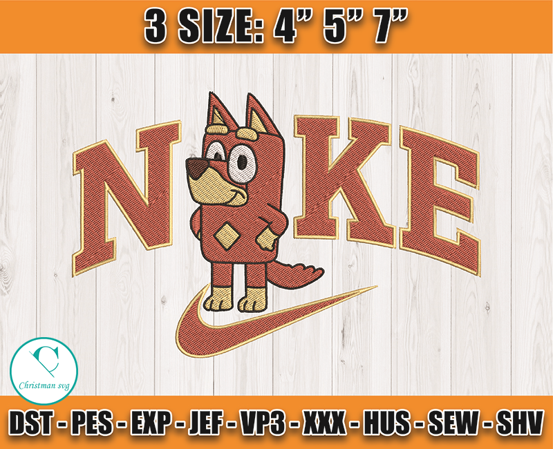 Nike X Rusty embroidery, Bluey Character embroidery, Nike x | Inspire ...
