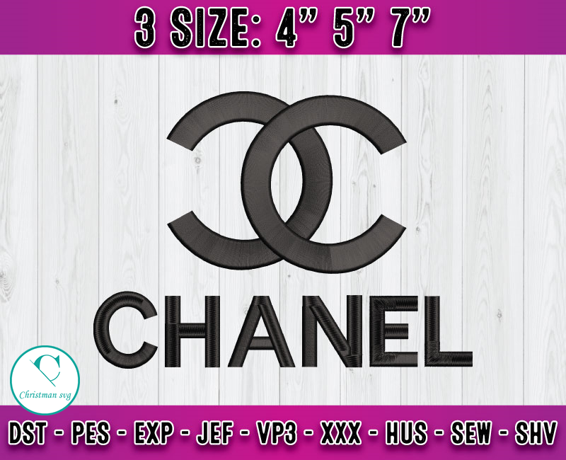 Chanel logo embroidery, logo fashion embroidery, machine emb | Inspire ...
