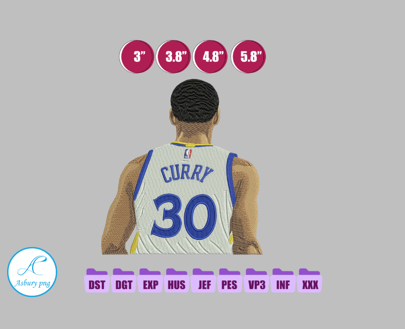 Curry NBA Anime Embroidery Design, Anime Embroidery Designs | Inspire ...