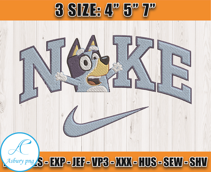 Nike X Bluey embroidery, Bluey Character embroidery, Embroid | Inspire ...