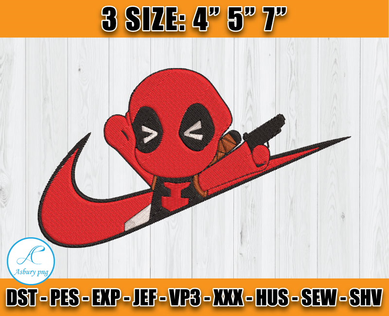 Nike Deadpool Embroidery, Nike Disney Embroidery, Embroidery | Inspire ...