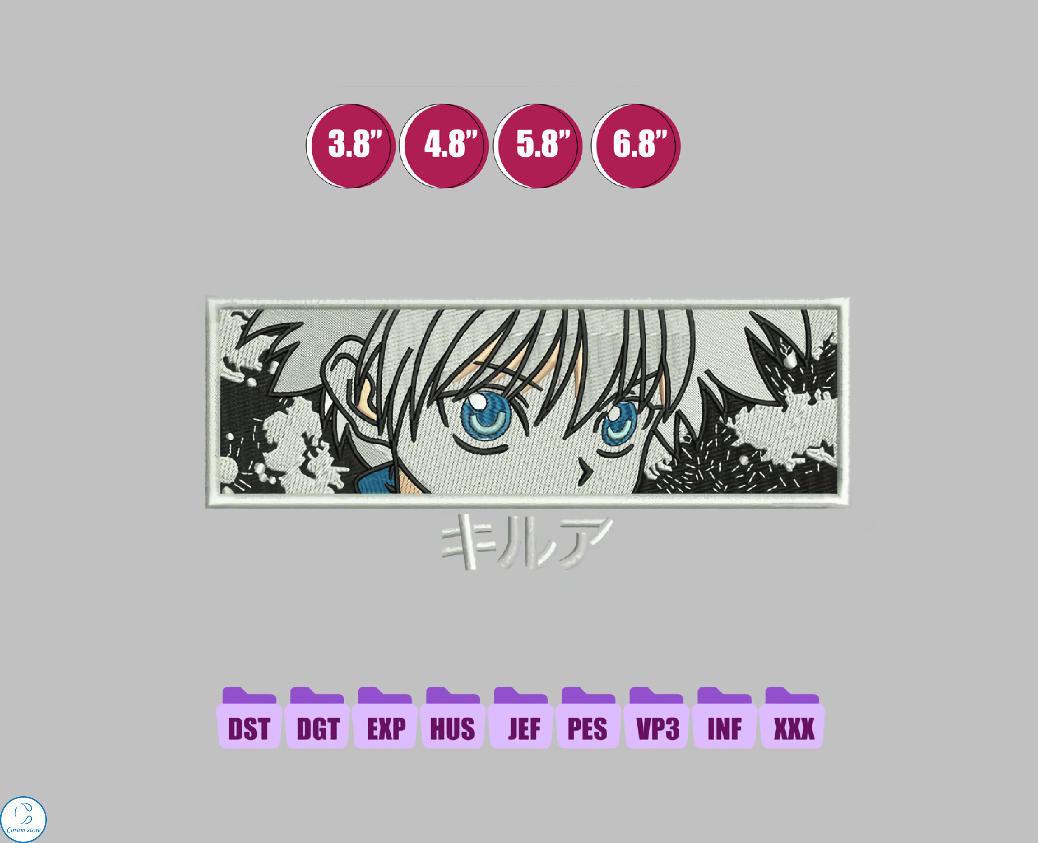 Killua Zoldyck Anime Embroidery Design, Anime Embroidery Des | Inspire ...