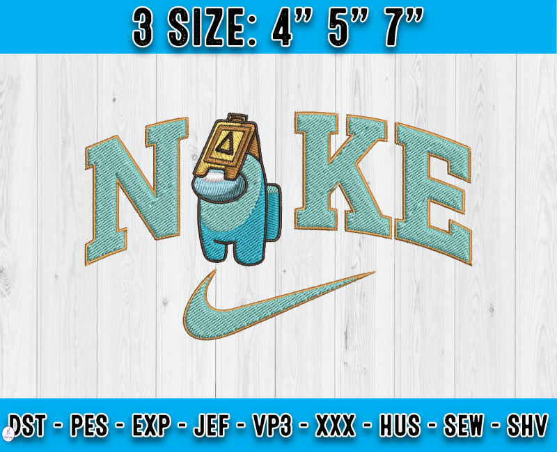 Among Us Embroidery, Nike Embroidery, Cartoon Embroidery des - Inspire ...