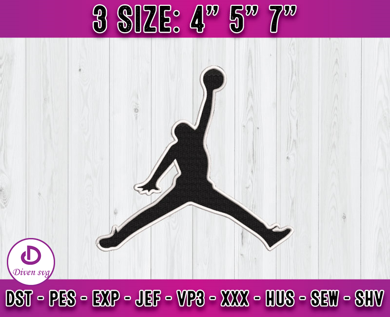 Jordan Logo embroidery, logo fashion embroidery, embroidery | Inspire ...