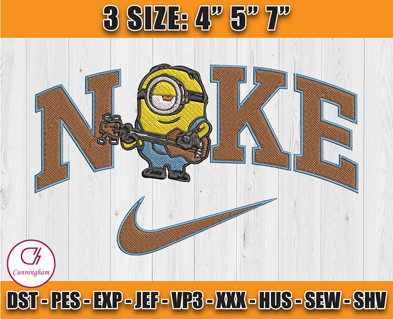 Nike Minions Stuart, Minions Embroidery, Minion Cartoon Insp | Inspire ...