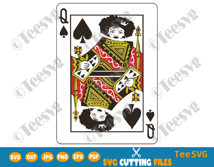 Queen Of Spades Svg | Inspire Uplift