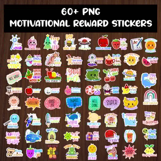 Motivational Reward Stickers Students - School Reward Sticke | Inspire ...