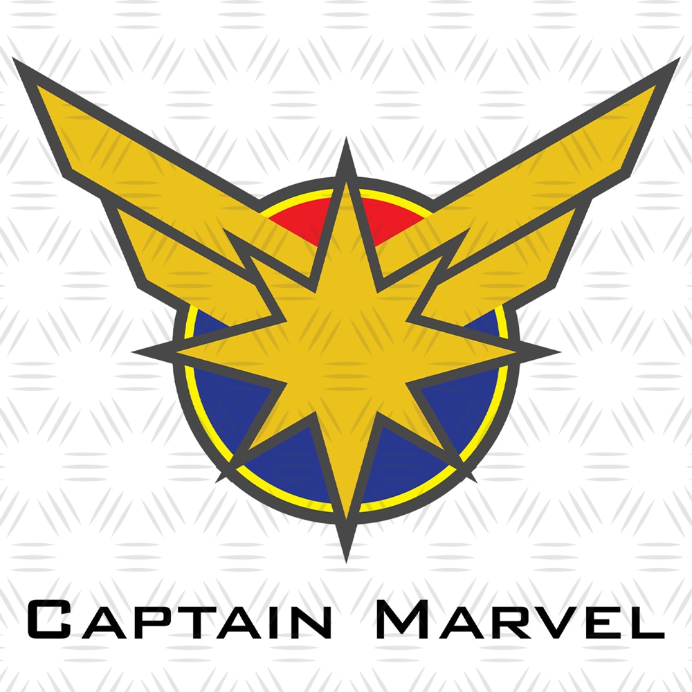 Avengers Superheroines Captain Marvel Logo SVG | Inspire Uplift