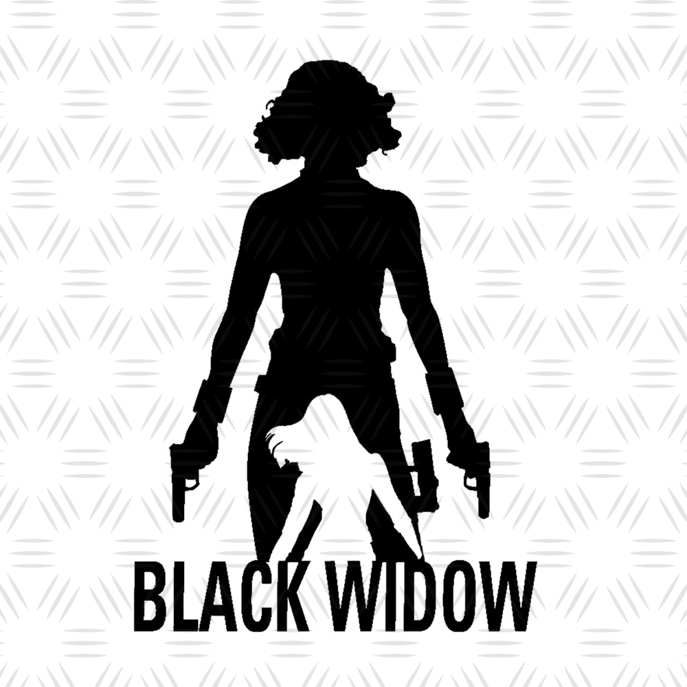 Marvel Avengers Superheroines Black Widow SVG Silhouette Cri - Inspire ...