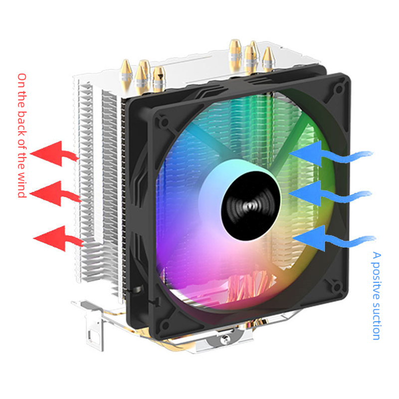 PU Cooler 4 Heat Pipes RGB Fan for Intel/AMD | Inspire Uplift