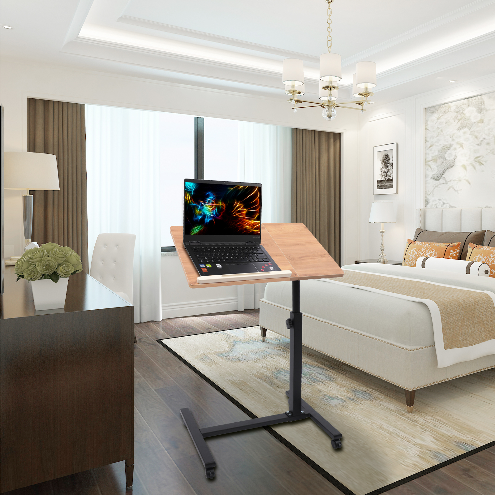 Adjustable Laptop Desk 360° Rotating Stand, Rolling Study | Inspire Uplift