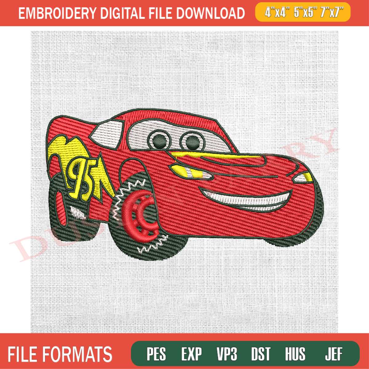 Disney Pixar Cars Lightning McQueen Couple Matching Embroide | Inspire ...